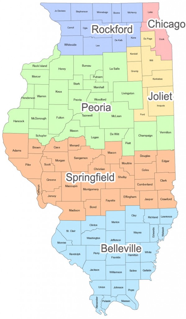 Map of Illinois Dioceses | Catholic Conference of Illinois